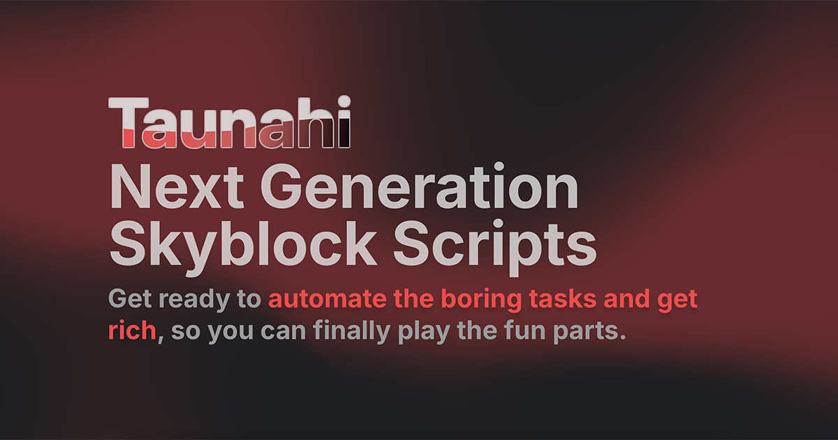 Taunahi - Hypixel Skyblock Scripts & Macros
